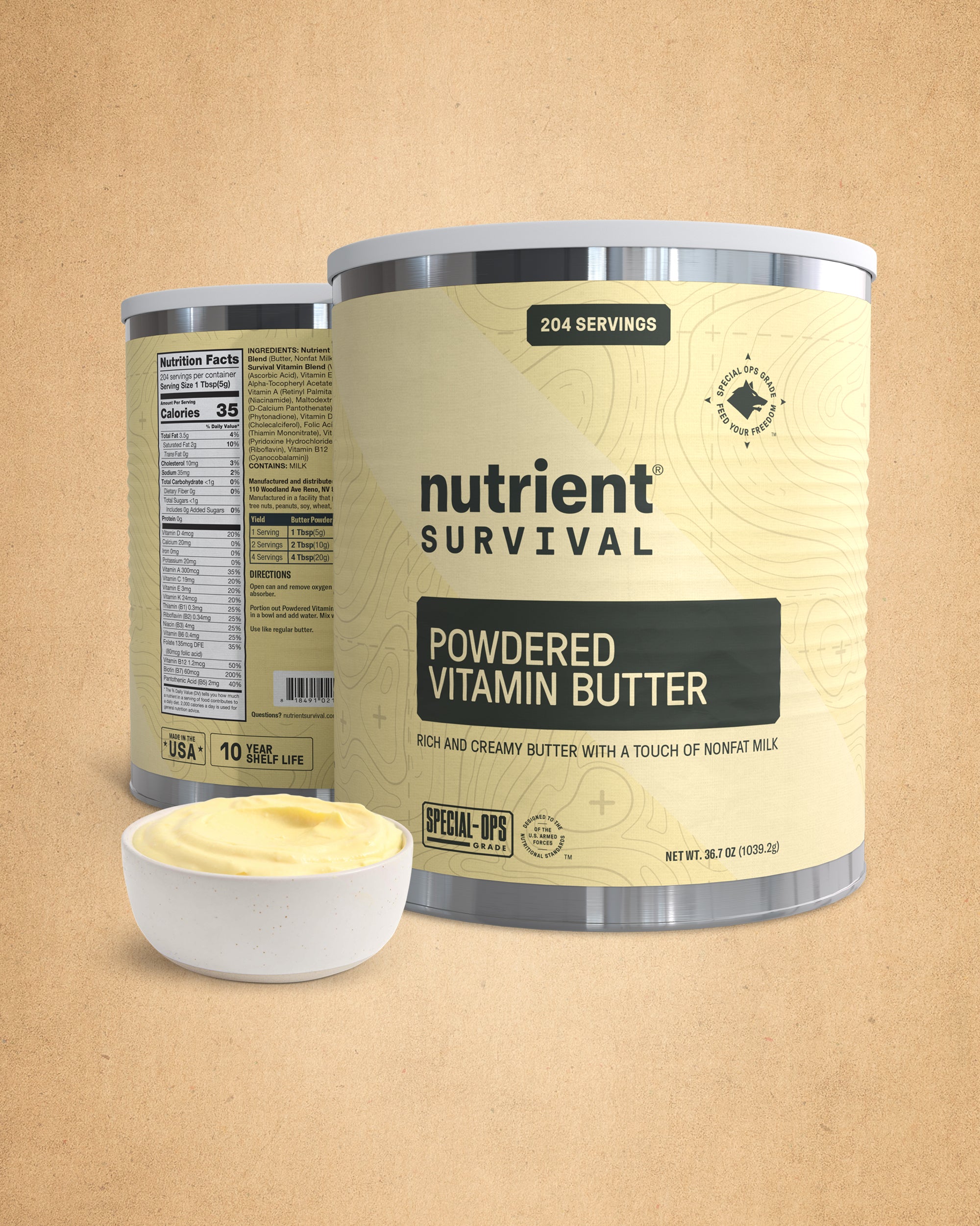 Powdered Vitamin Butter #10 Can – Nutrient Survival