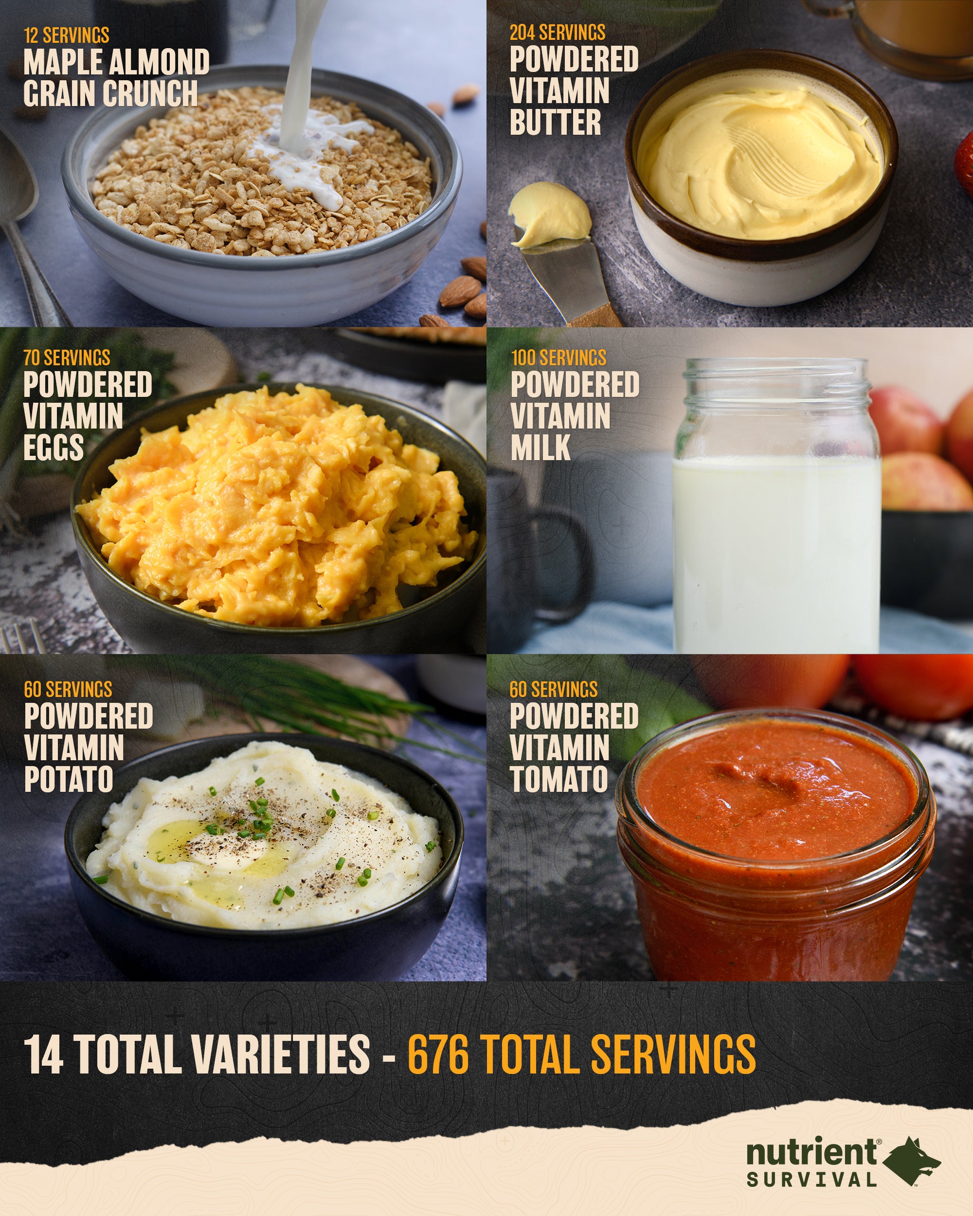 60-Day Max Variety Emergency Food Kit – Nutrient Survival