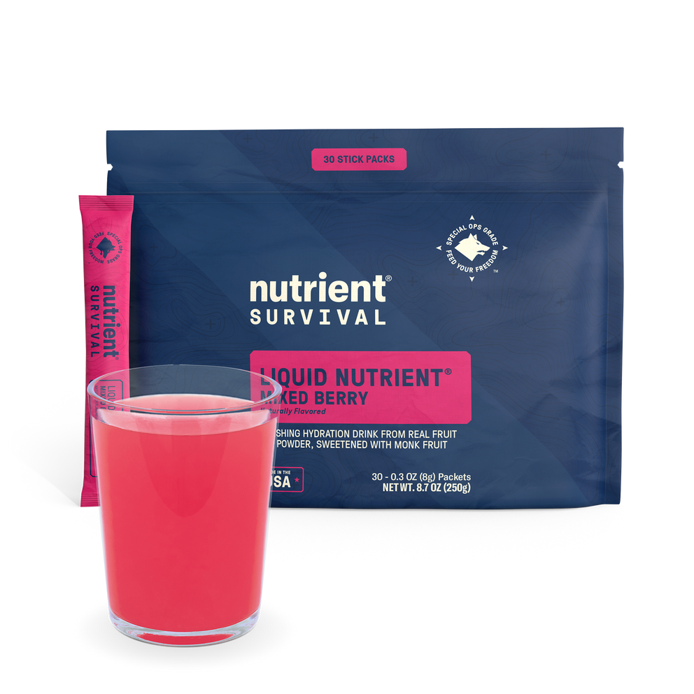 Liquid Nutrient Mixed Berry Singles 30-Pack – Nutrient Survival